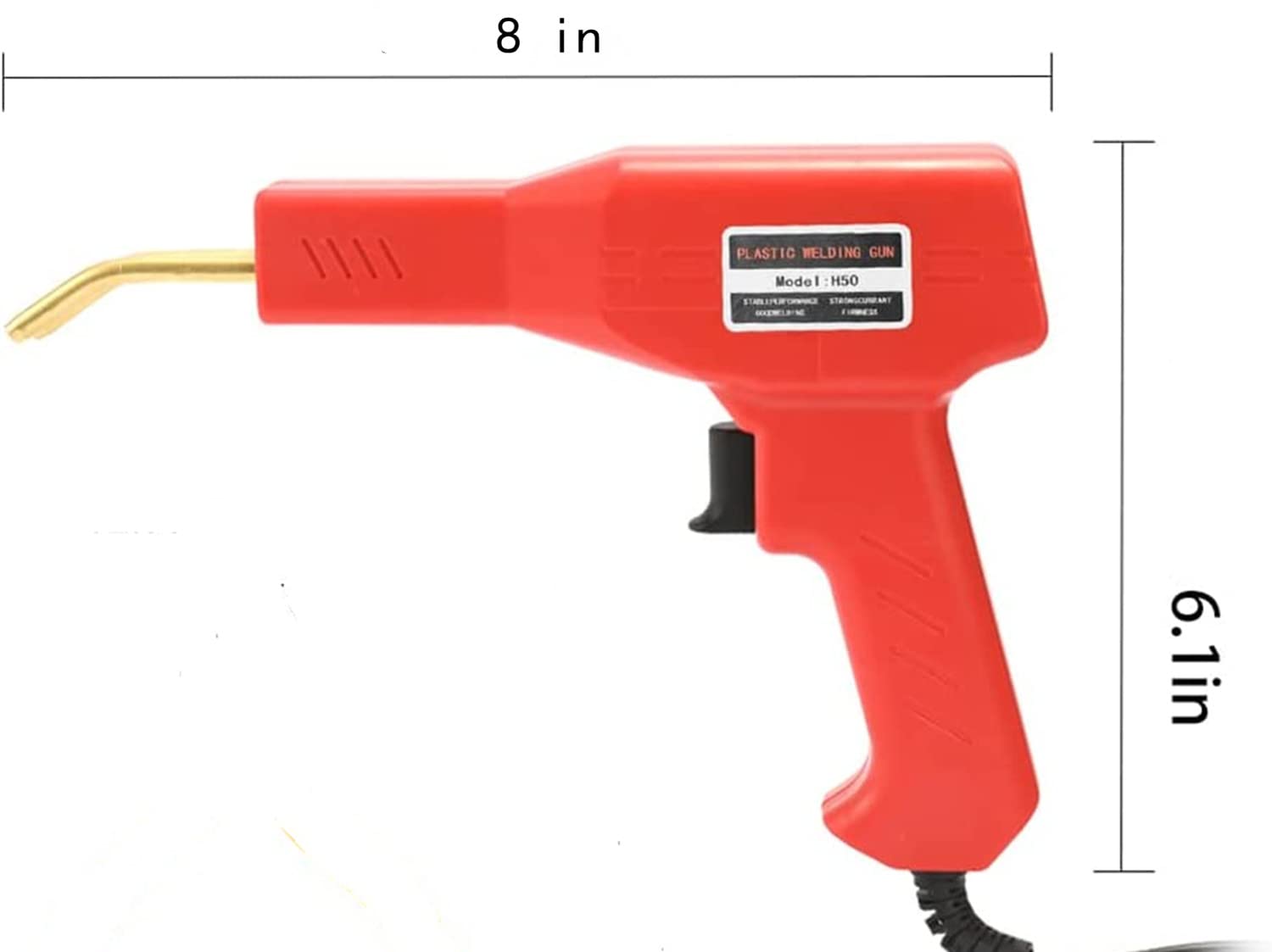 JIANPING Plastic Welder Kit for Car Bumper Repair, Hot Stapler Welding Gun, Plastic Welding Repair Kit with Carry Case (Red)