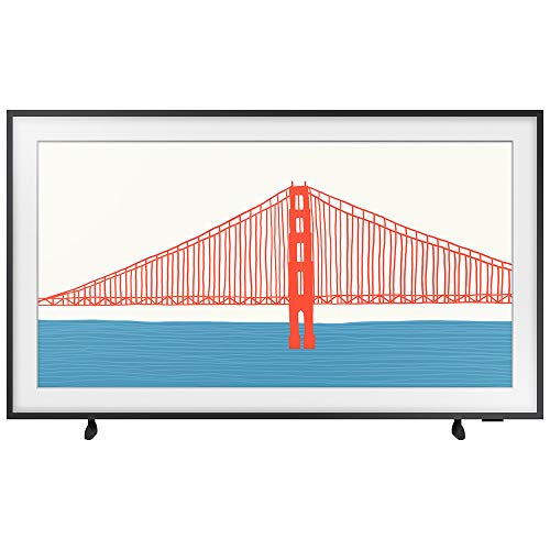 SAMSUNG QN43LS03AAFXZA 43 Inch The Frame QLED 4K Smart TV Bundle 43 inch The Frame Customizable Bezel Modern Teak