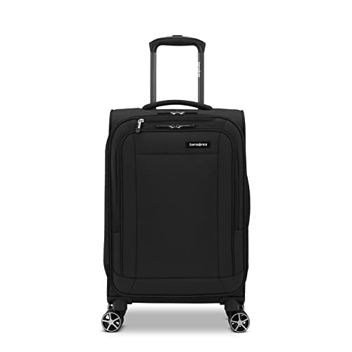 Samsonite Saire LTE Softside Expandable Luggage with Spinners | Black | 3PC (CO/MED/LG)