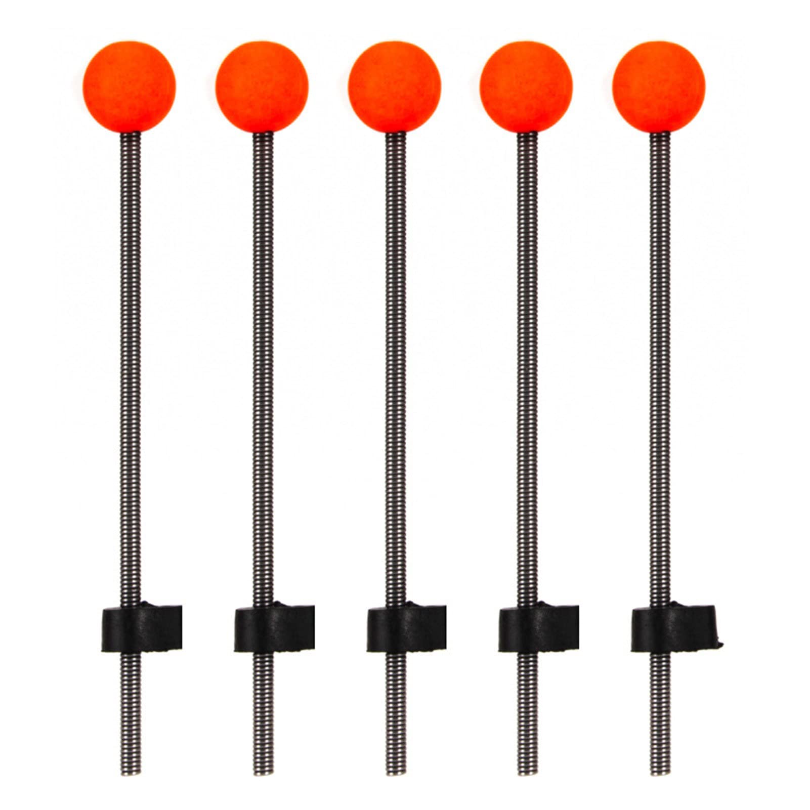 Hislaves Ice Fishing Tool,5Pcs Portable Red Ball Spring for Outdoor Winter Ice Fishing Rod Tools Equipment