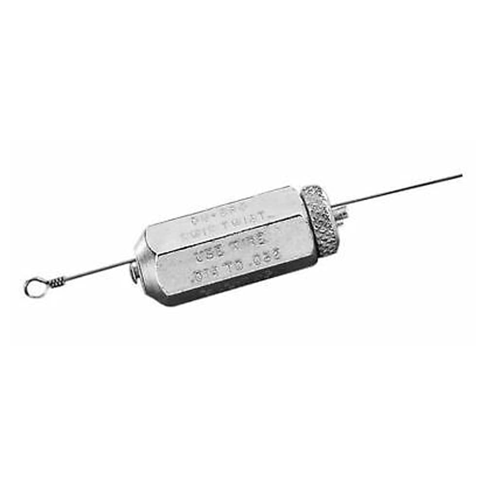 DU-BRO Kwik Twist Fishing Tool - Ultimate Fishing Leader Making Kit - Wire Leader Fishing Kit - Barrel Wraps - Silver - Small