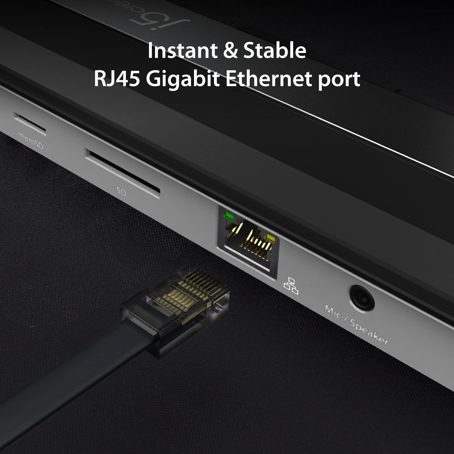 j5create USB-C 4K HDMI Docking Station (9-in-1), 4K HDMI, 5Gbps USB-A x3, Card Reader, PD 100W, Gigabit Ethernet, Combo Audio Jack, for MacBook, and Windows USB-C Laptop (JCD533)