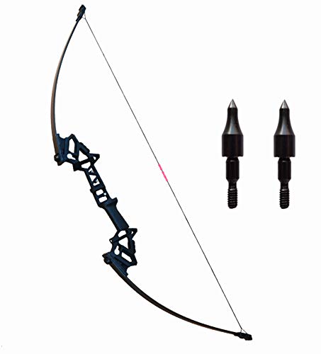Erewa Pack of 24 Black Screw-in Archery Field Points Arrow for Target Practice Shooting,100 Grain Each