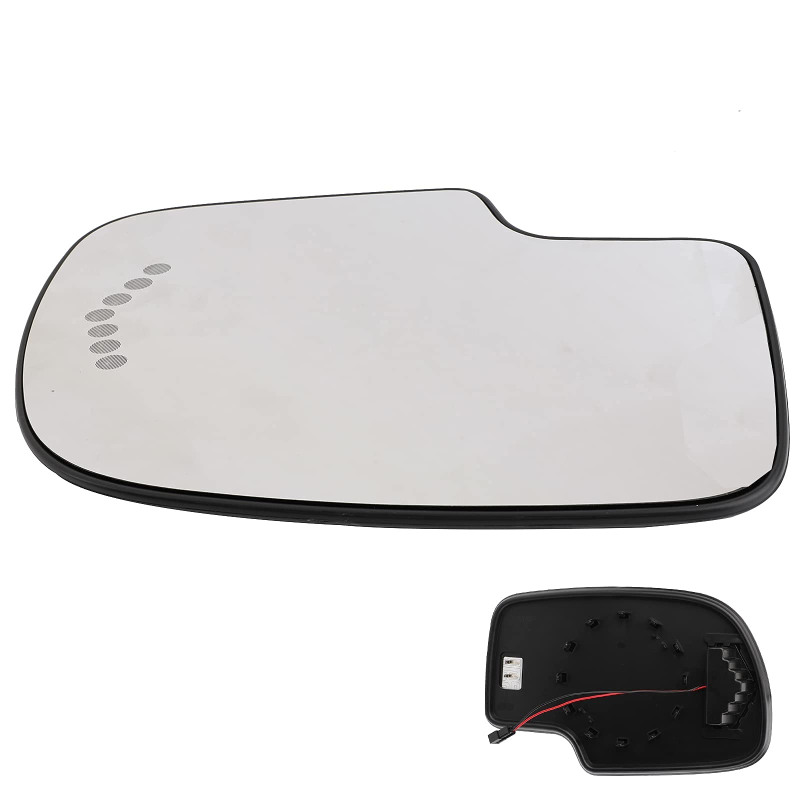 Driver Left Side Heated Mirror Compatible with 2011-2014 Ford F150 Blind Spot Mirror Glass - Side Rearview Convex Mirror w/backing Holder - Replace# BL3Z-17K707-E