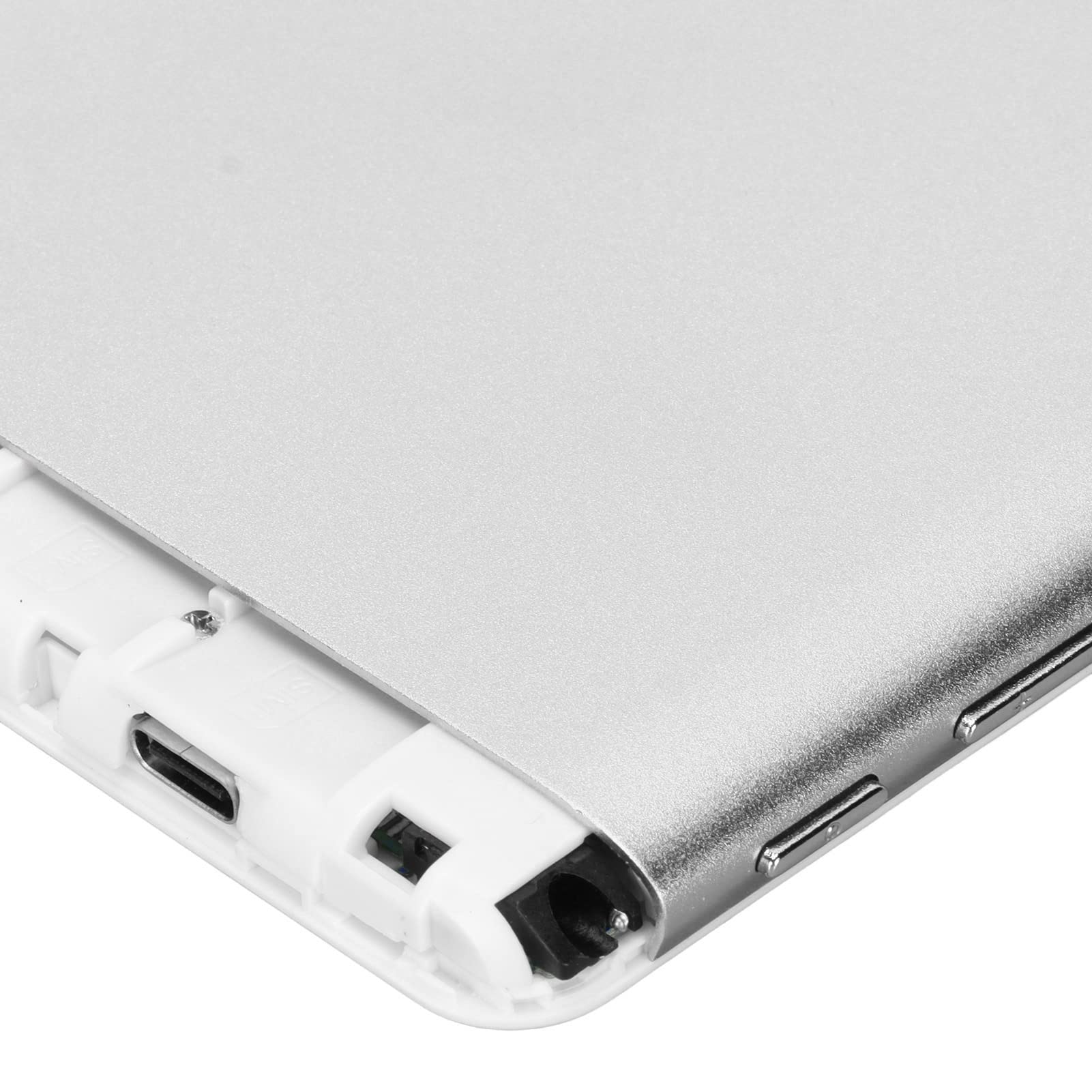 LBEC HD Tablet, 13MP Camera Octa Core 2.5Ghz CPU Silver Tablet IPS Display 100240V for School (US Plug)