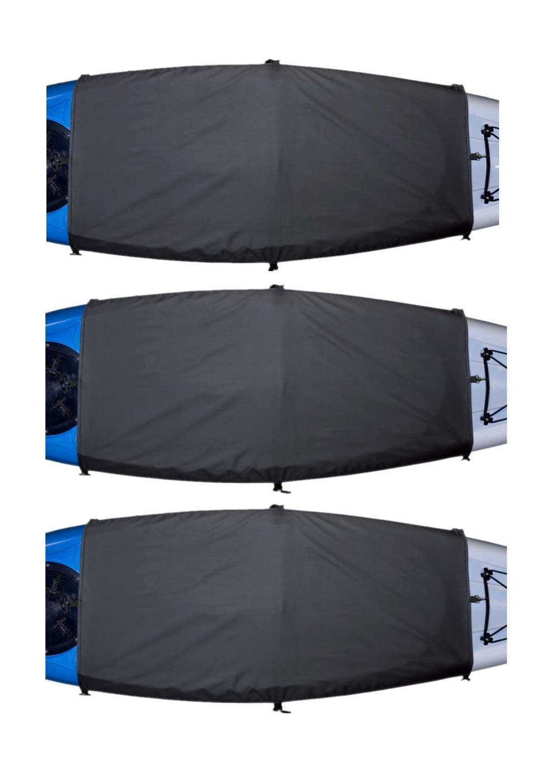 Explore Land Universal Kayak Cockpit Drape Waterproof Seal Cockpit Cover for Indoor and Outdoor Bundle 3 Pack Large, 60x29 inches