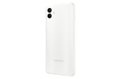 SAMSUNG Galaxy A04 (SM-A045F/DS) Dual SIM,32GB + 3GB, Factory Unlocked GSM, International Version (Fast Car Charger Bundle) - No Warranty - (White)