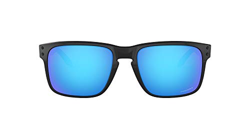Oakley OO9102 Holbrook Sunglasses+ Vision Group Accessories Bundle for mens (Polished Black/Prizm Sapphire (9102F5)