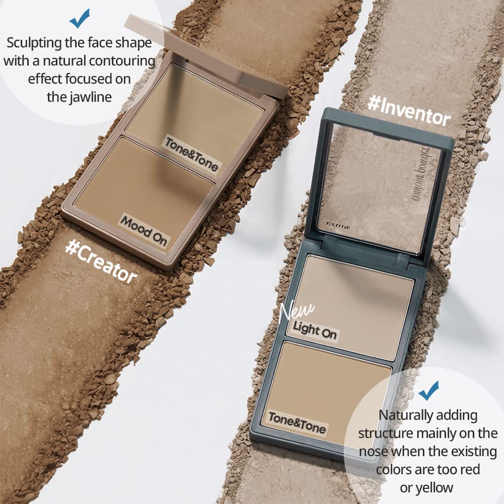 ETUDE CONTOUR POWDER 01 Creator | Bronzer And Contour Palette To Effortlessly Define The Face Like A Selfie | Smooth, Velety Texture | Natural Look