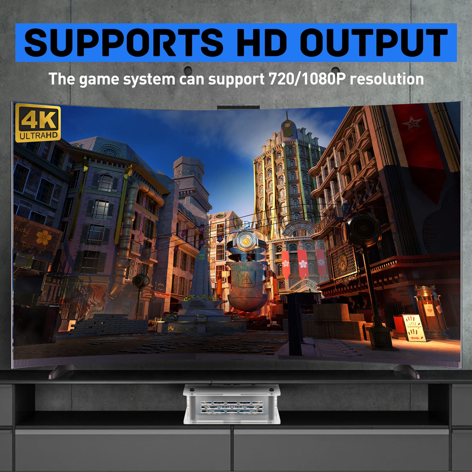 Kinhank Super Console X PRO Plus, Retro Game Console 256GB Built-in 117,000+ Games, TV&Game System in 1, Video Game Console Systems for 4K TV HD/AV Output, Compatible with PS1/PSP/MAME, etc