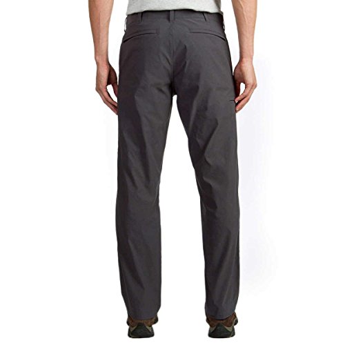 UNIONBAY mens Rainier Lightweight Comfort Travel Tech Chino Hiking Pants, Black, 34W x 32L US