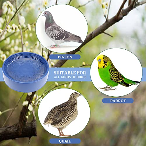 YOLUFER 5 Pcs Plastic Pigeon Nest Bird Nest Bowls Pigeon Nest Bowl Breeding Hatching Nest for Pigeons Quails Breeding Hatching (Blue)…