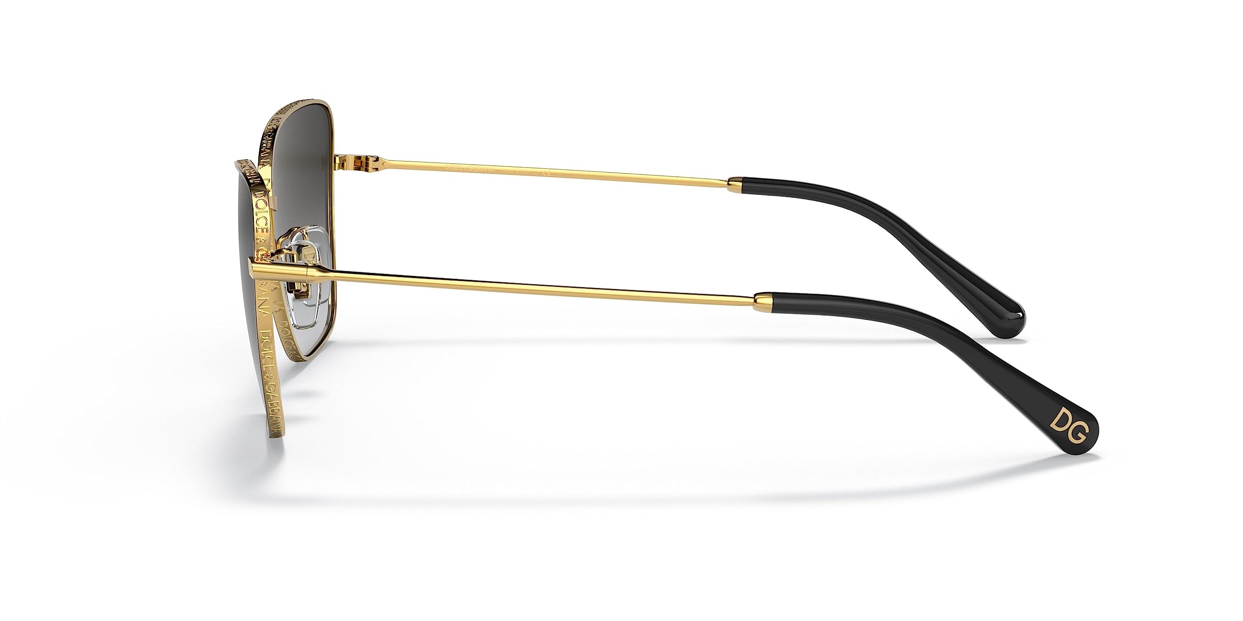 Dolce & Gabbana SLIM DG 2275 Black Gold/Grey Shaded 56/16/140 women Sunglasses