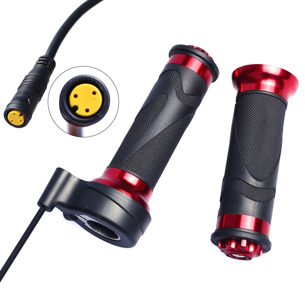 Electric Bicycle Twist Throttle Ebike Speed Control Electric Bike Speed Throttle Ebike Twist Throttle (red)