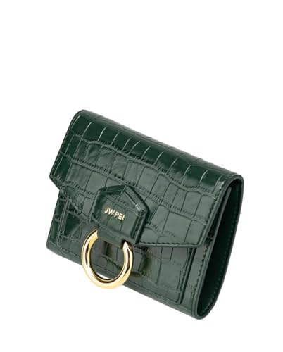JW PEI Stella Wallet - Dark Green Croc