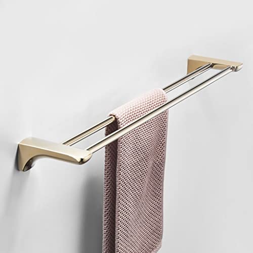 Towel Racks, for Bathroom Lightweight Bath Towel Rack Wall Shelf Bathroom Towel Rack/Double Rod/Double Pole/a
