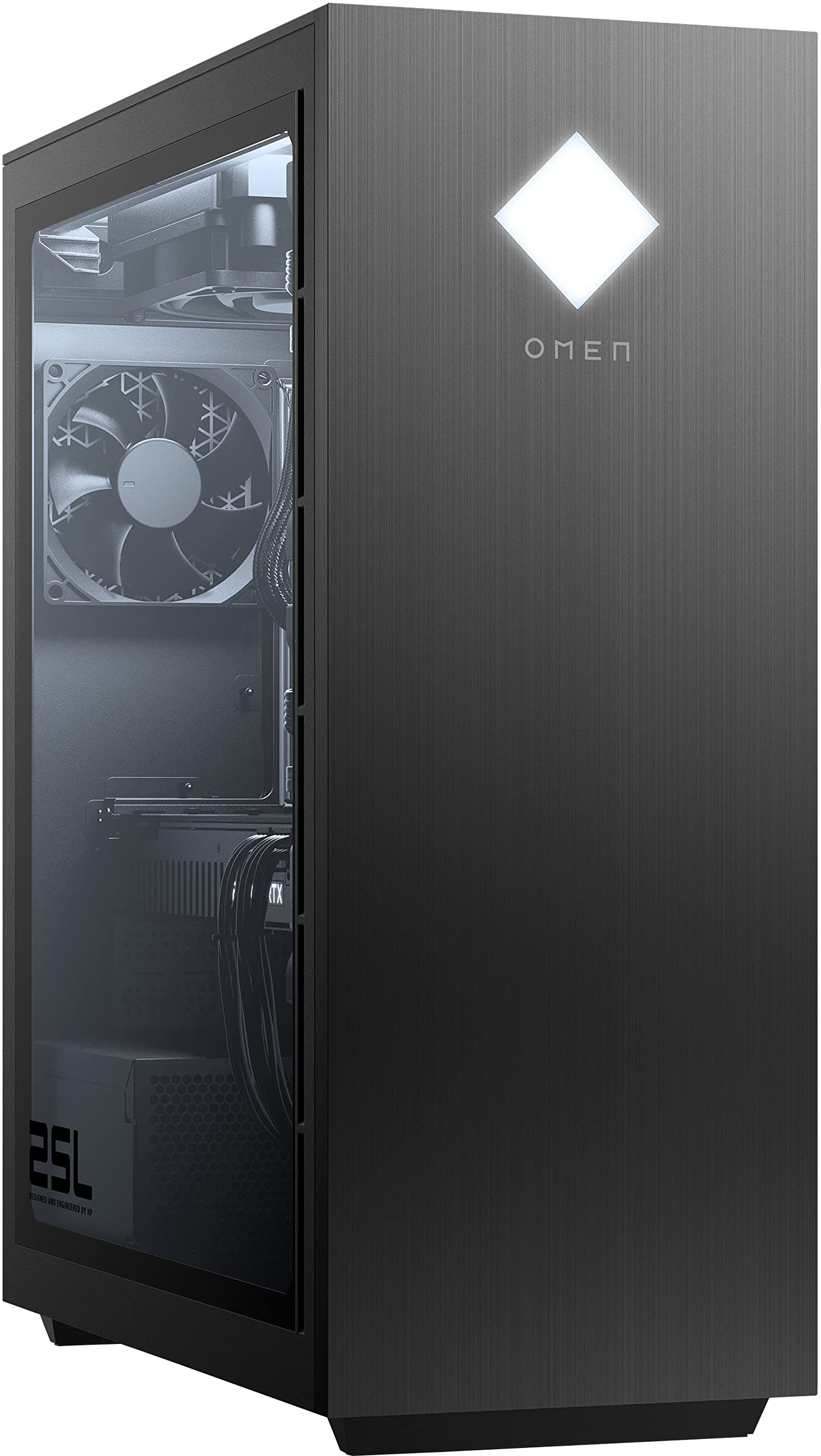 HP OMEN GT12-0124 25L Gaming Desktop (Intel i5-10400 6-Core, 32GB RAM, 512GB PCIe SSD + 1TB HDD (3.5), GeForce GTX 1660 Super, WiFi 5, Bluetooth 5.1, HDMI, USB 3.2, Win 11 Pro) w/Hub
