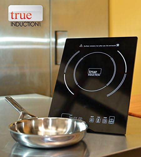 True Induction TI-1B 12-inch Single Element Black Induction Glass-Ceramic Cooktop 1750W 858UL Certified
