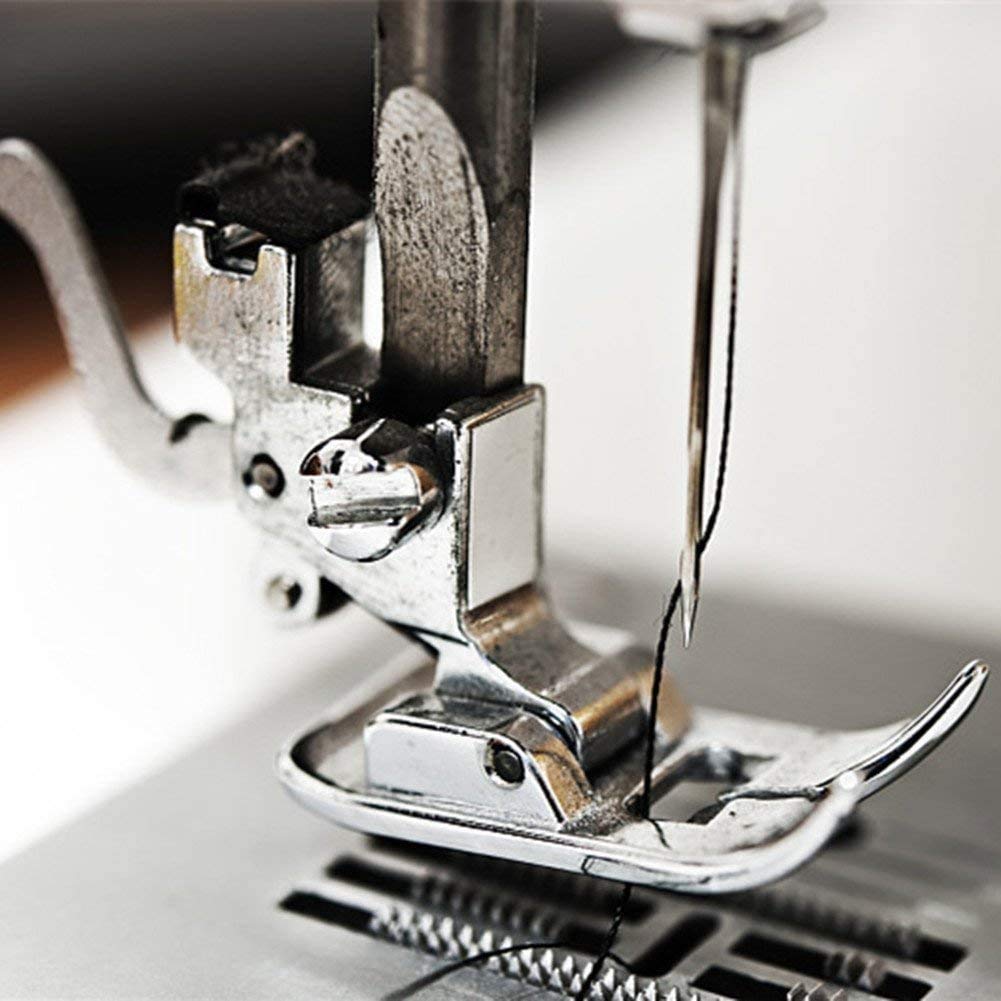 Fbshicung 9Pcs Sewing Machine Feet Set Includes 3pcs Narrow Rolled Hem Presser Feet,3Pcs Rolled Hem Pressure Foot,Zig Zag Presser Foot,Adjustable Guide Foot, Bias Binder Foot for Brother Singer Janome