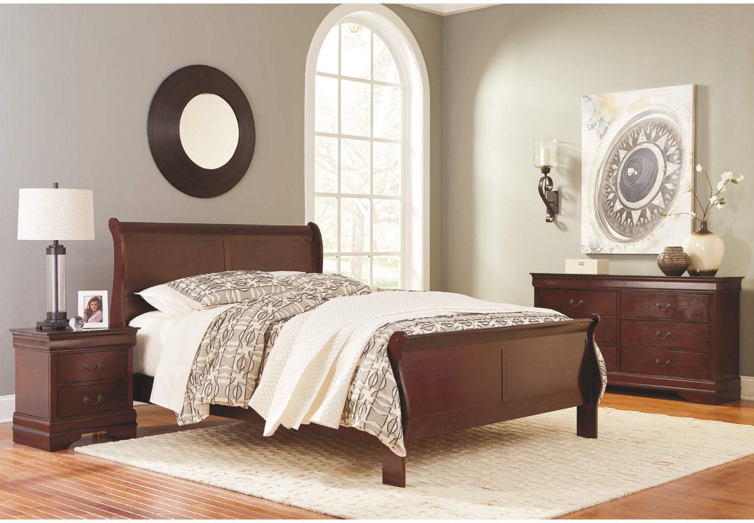 Signature Design by Ashley Alisdair Traditional 6 Drawer Dresser, Dark Brown