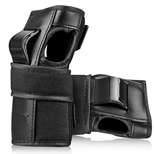 viclvin Wrist Guards with Palm Protection Pads for Adults and Kids, Adjustable Wrist Palms Protective Gear for Skateboarding, Longboarding, Roller Blading, Inline Skating, Snowboarding