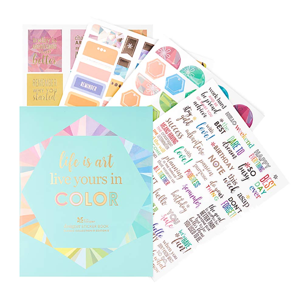 Erin Condren Designer Sticker Book Classic Sticker Book Edition 5 (466 Stickers). Decorative and Cute Stickers for Customizing Planners, Notebooks, and More