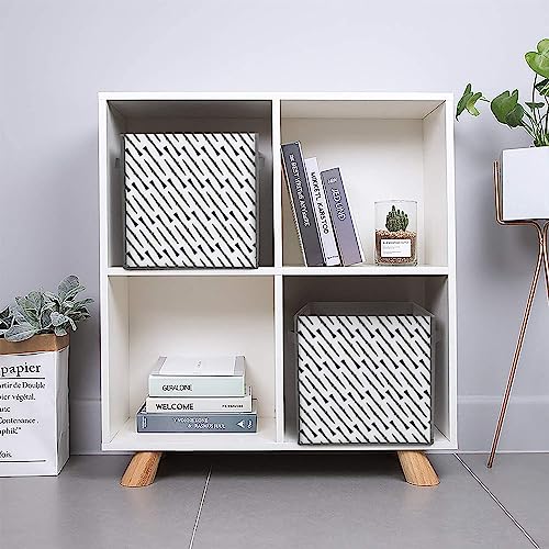 Fun Musical Instrument Clarinet Storage Cubes with Handles Foldable Fabric Bins Organizing Baskets for Shelves Closet