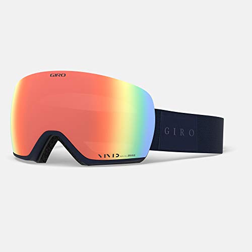 Giro Article Ski Goggles - Snowboard Goggles for Men - Midnight Mono Strap with Vivid Royal/Vivid Infrared Lenses