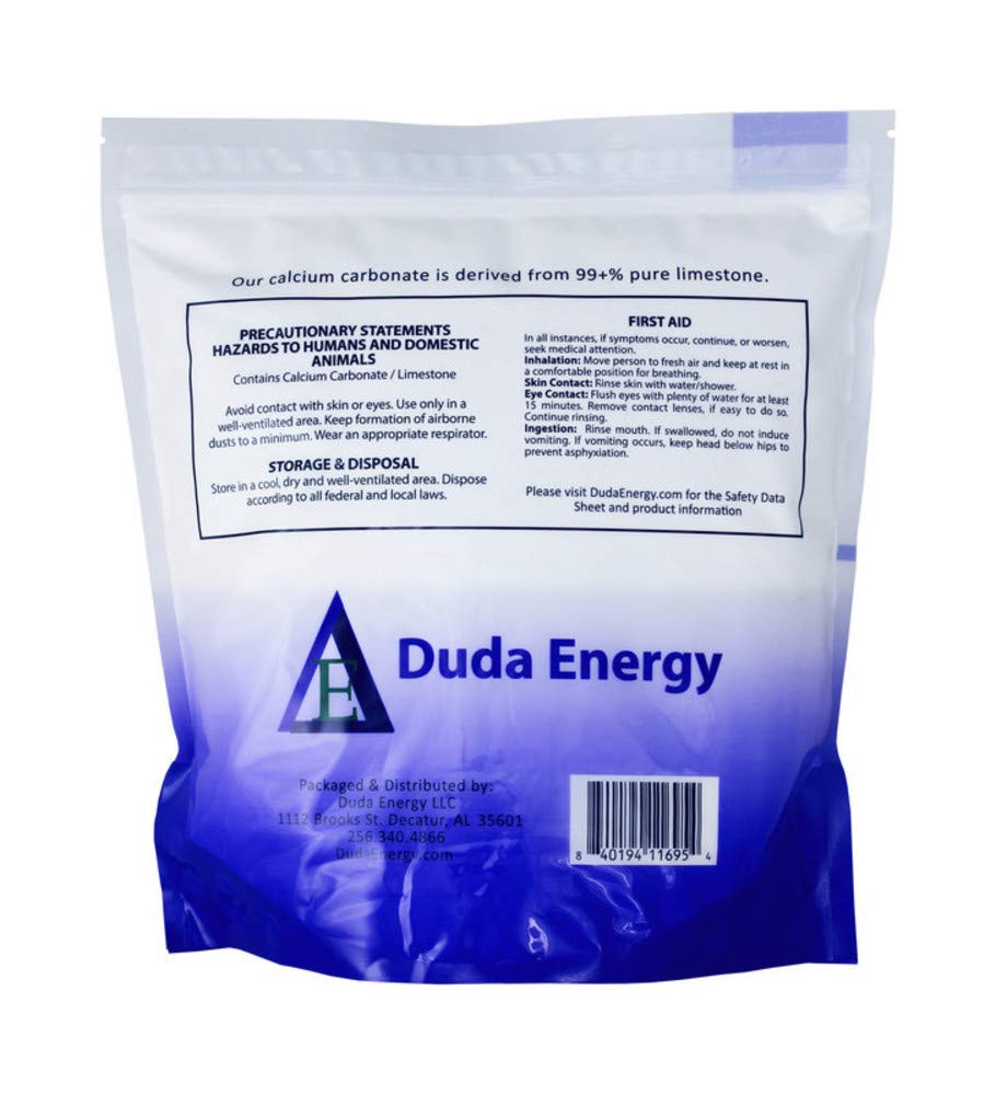 Duda Energy FGcc5f Food Grade 97+% Calcium Carbonate from Ground Limestone, 5 lb.