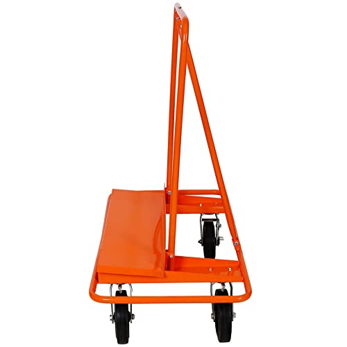 Heavy Duty Drywall Sheet Cart Panel Dolly Load Capacity Orange
