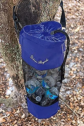 Deluxe Recycles Portable Mesh Trash Bag for Boat - Washable Leakproof Outdoor Garbage Bags for Boat, Kayak or Camper β Lightweight & Large Capacity Bin Bag (Blue)