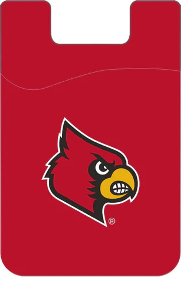 Desden Louisville Red Solid Cell Phone Card Holder or Wallet