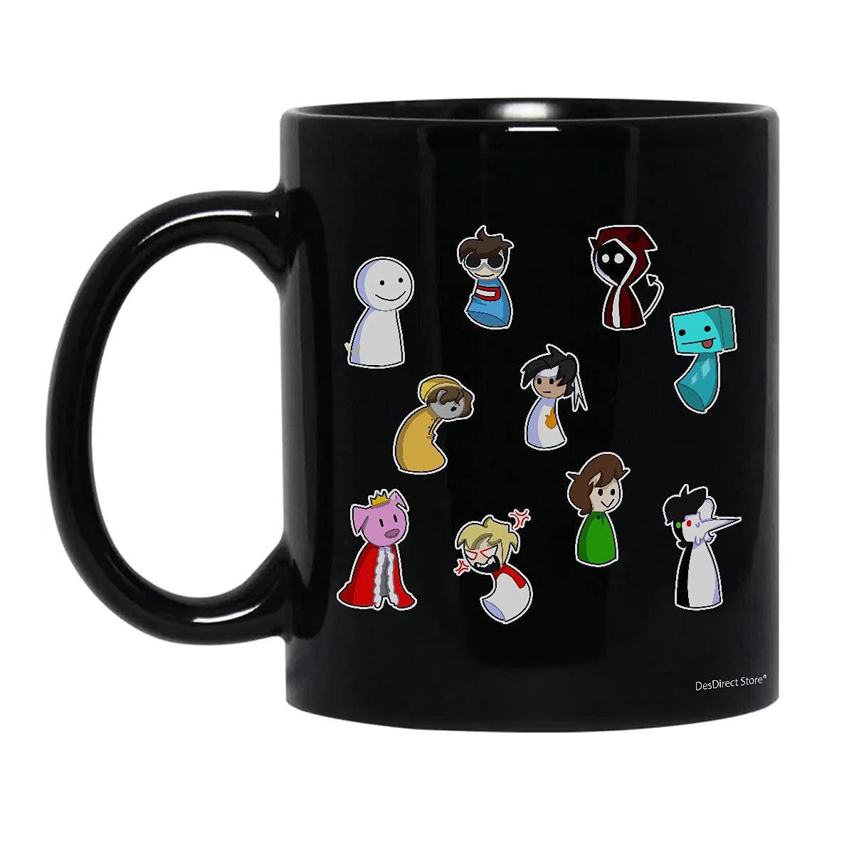 DesDirect Store Dsmp Cute Chibi And Anime Fan Cases Dream Muffins Member Mug Coffee Mug Tea Cup White 11oz Ceramic
