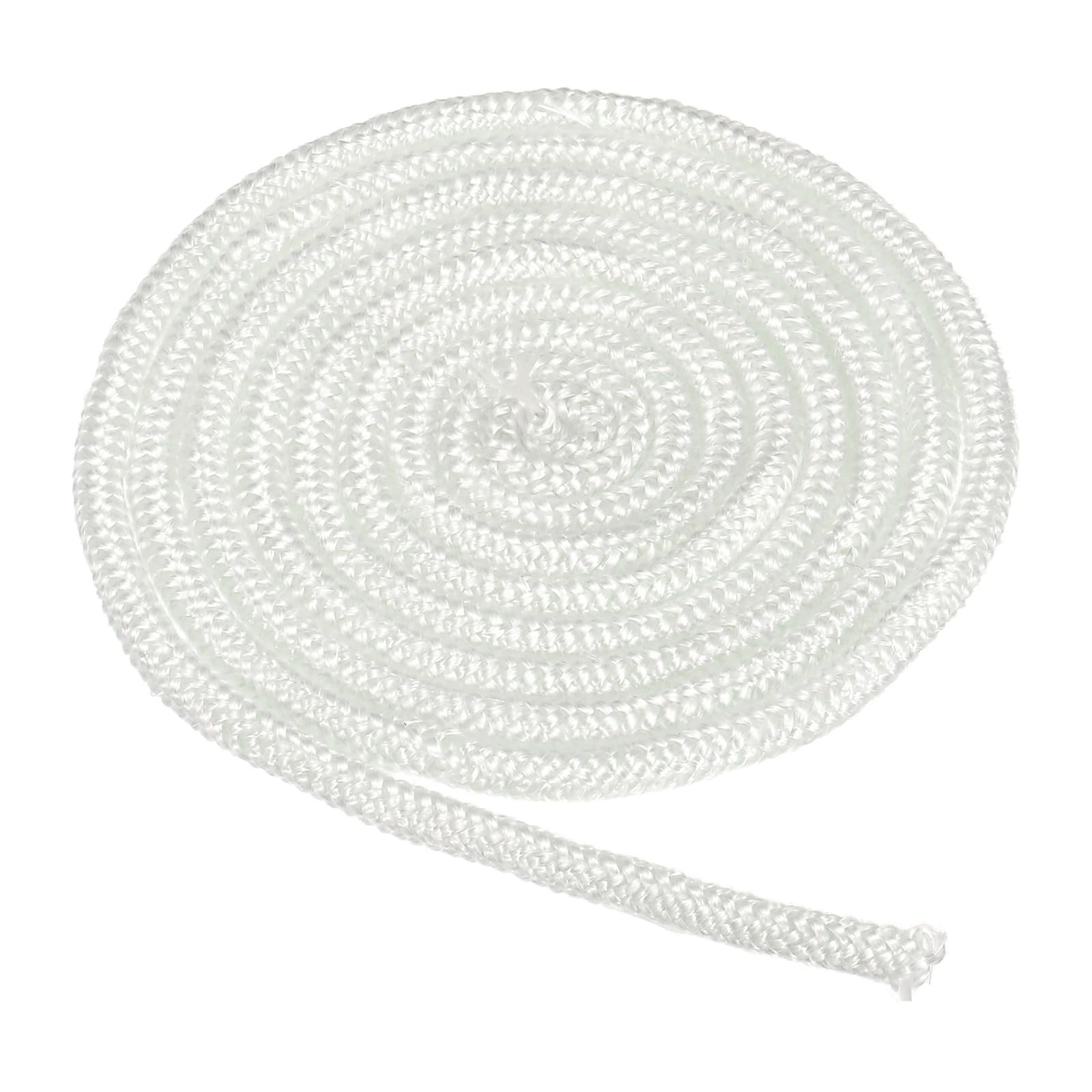PATIKIL 1/4"x 86" Wood Stove Gasket, Fiberglass Round High-Temperature Resistance Seal Rope Replacement for Stoves Fireplace Door, White