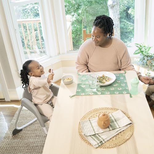 Ingenuity Full Course 6-in-1 High Chair - Baby to 5 Years Old, 6 Convertible Modes, 2 Dishwasher Safe Trays - Milly