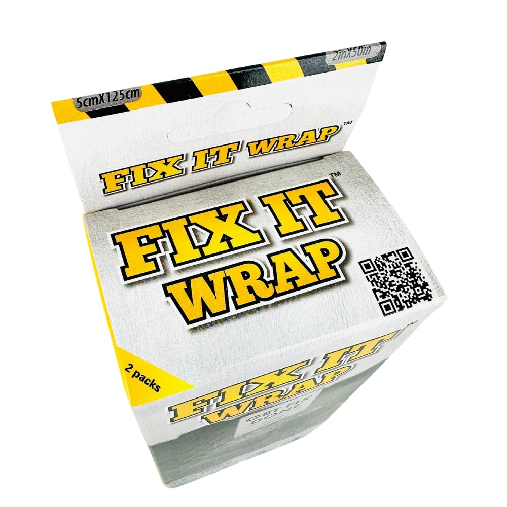 OrthoTape Fix It Wrap 2 INCH X 50 inch | Repair Wrap | Strong Fiber Weld Fix Reinforcement Repair -2 Pack