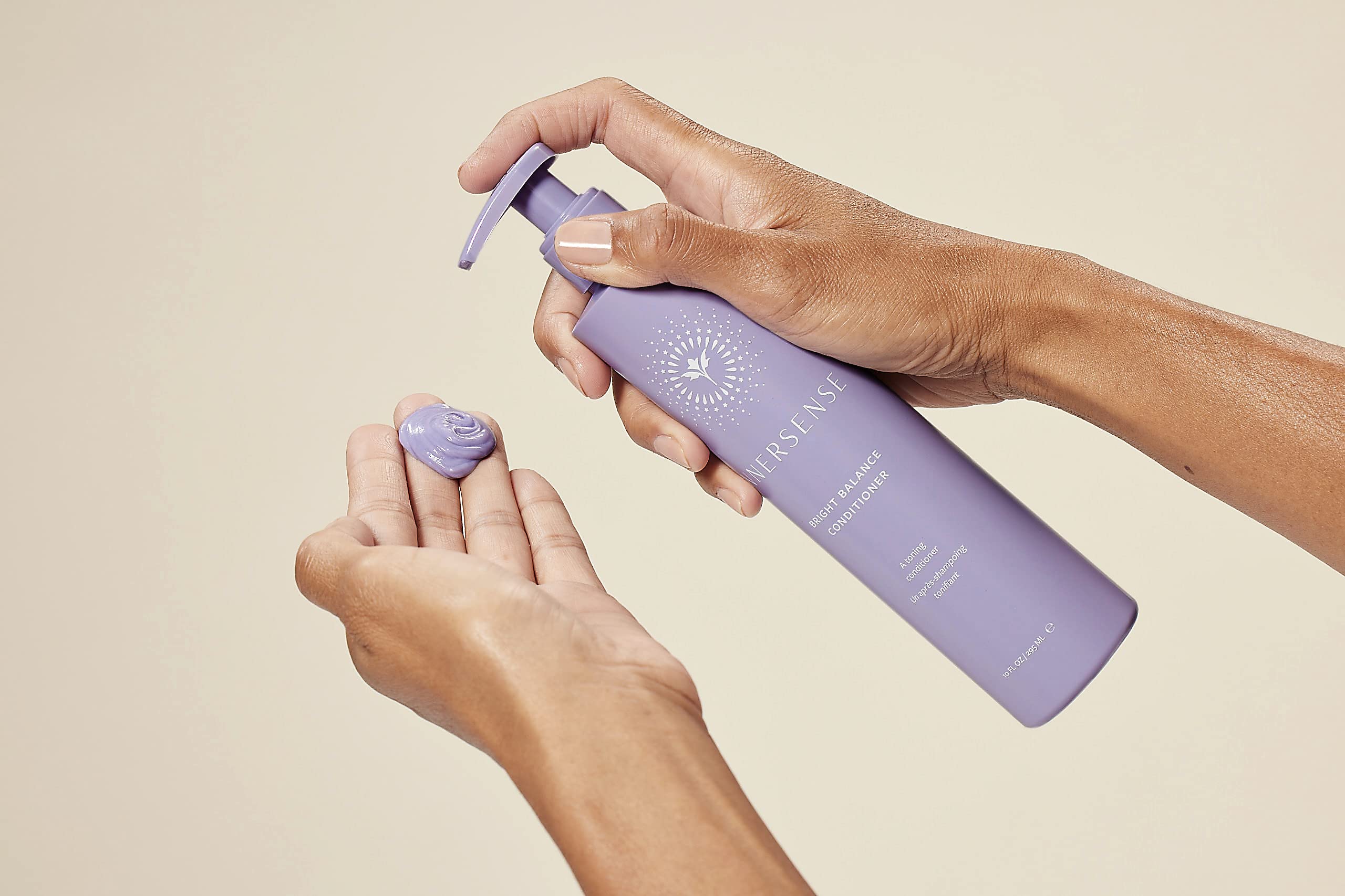 Innersense Organic Beauty - Natural Bright + Balanced Purple Toning Shampoo + Conditioner Value Duo | Non-Toxic, Cruelty-Free Haircare (10 fl oz | 295 ml)