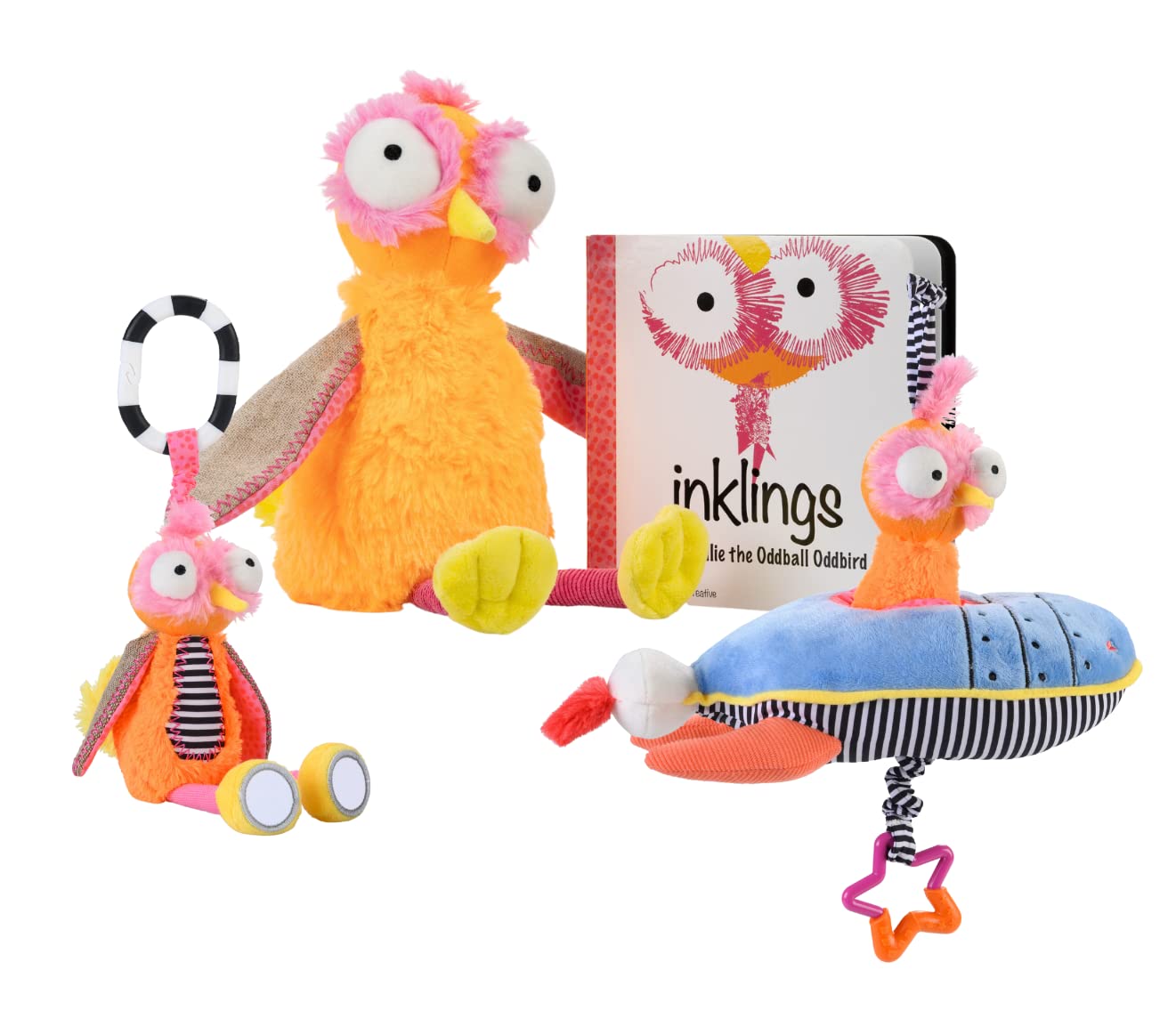Inklings Baby Ollie The Oddball Oddbird Baby Shower Bundle Plush Activity Toys Gift Set