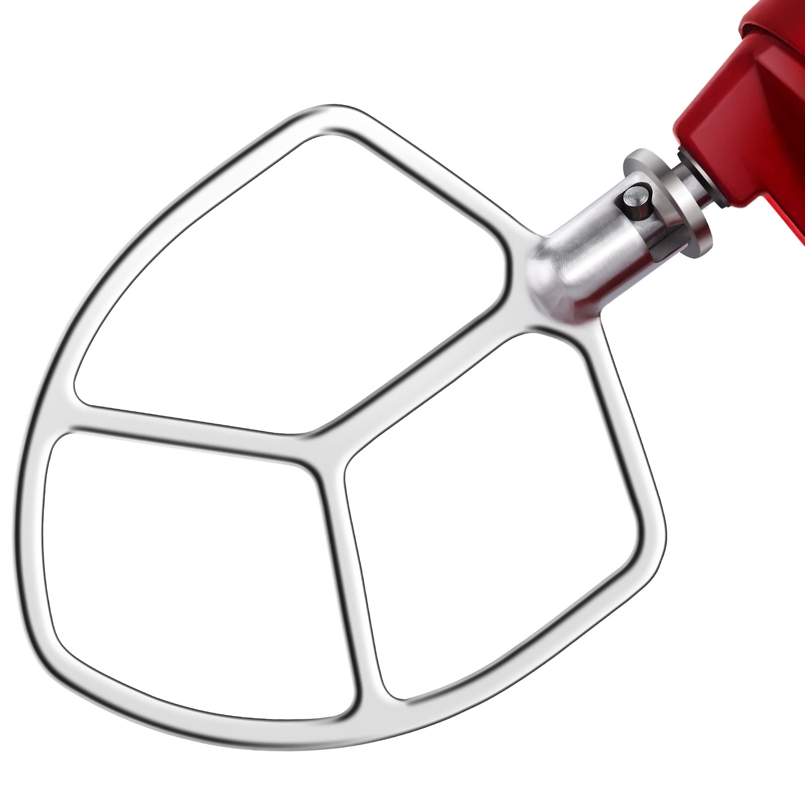 Gdrtwwh Stainless Steel Flat Beater Attachment for KitchenAid 5 & 6-Quart Bowl-Lift Mixer,for Baking - Pastry, Pasta Dough, Mixing Accessory(Dishwasher Safe)