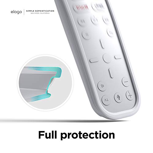 elago Silicone Remote Case Compatible with PlayStation 5 Media Remote Cover [Nightglow Blue] - Durable Silicone Construction, Slim and Ergonomic Design, Drop Protection