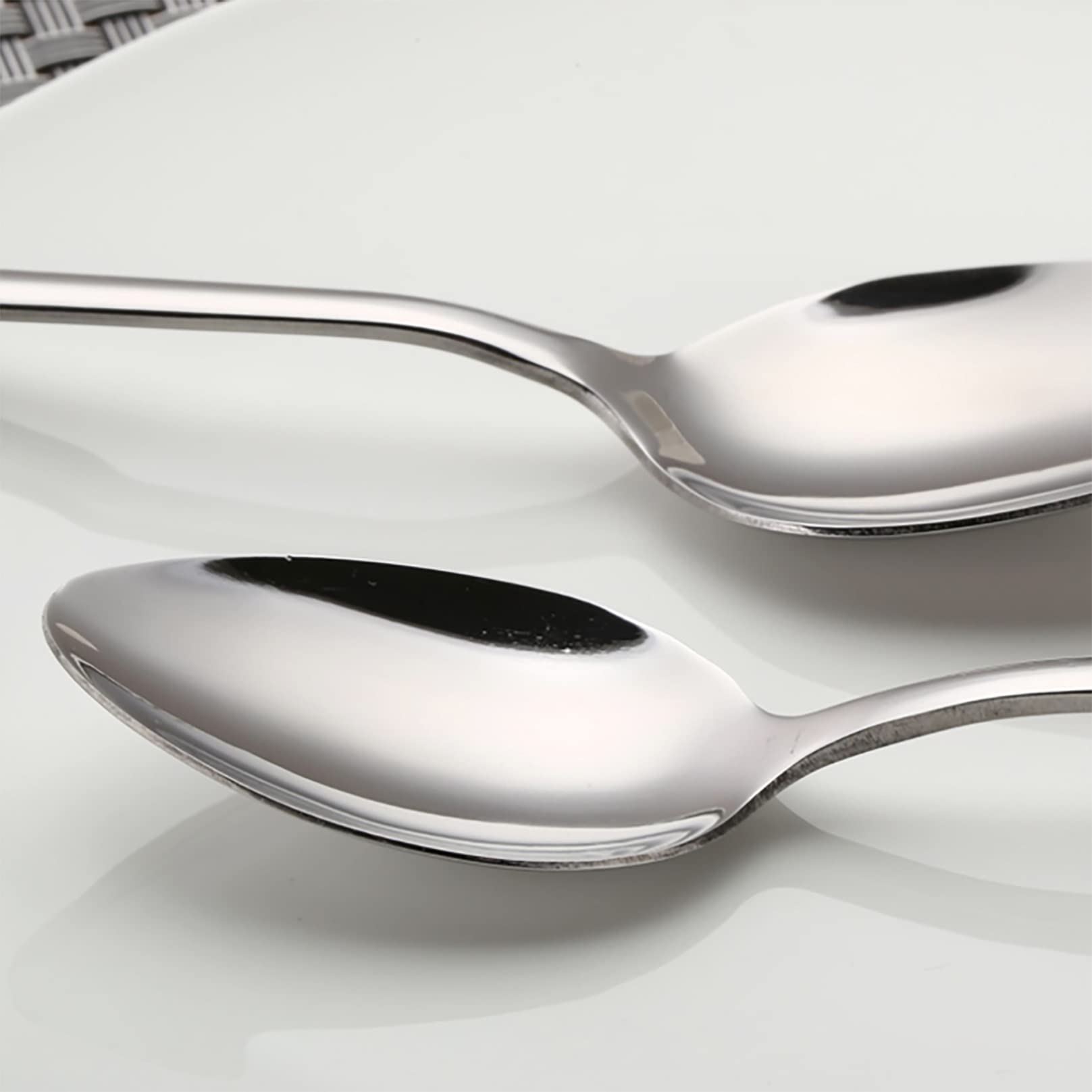 VANRA 6-Piece Dinner Spoons Set Soup Spoons Heavy Duty Stainless Steel Silver Cutlery Set 8 inches (6 spoons)