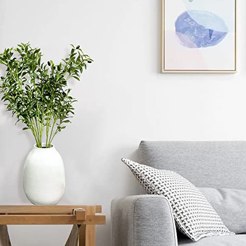 Zen Lyfe 39" Tall Faux Olive Branches 3 Pcs (Total 18 Branches) for Vases Olive Branches with Olives Greenery Stems Plants Home Decor Indoor Outdoor Wedding Decoration