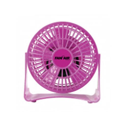 FanFair Mini High Velocity Personal Fan 4 Inch Fan Quiet Cooling, Tilt Up and Down Floor Fans Safe for Bedroom, Home or Office Use, Purple