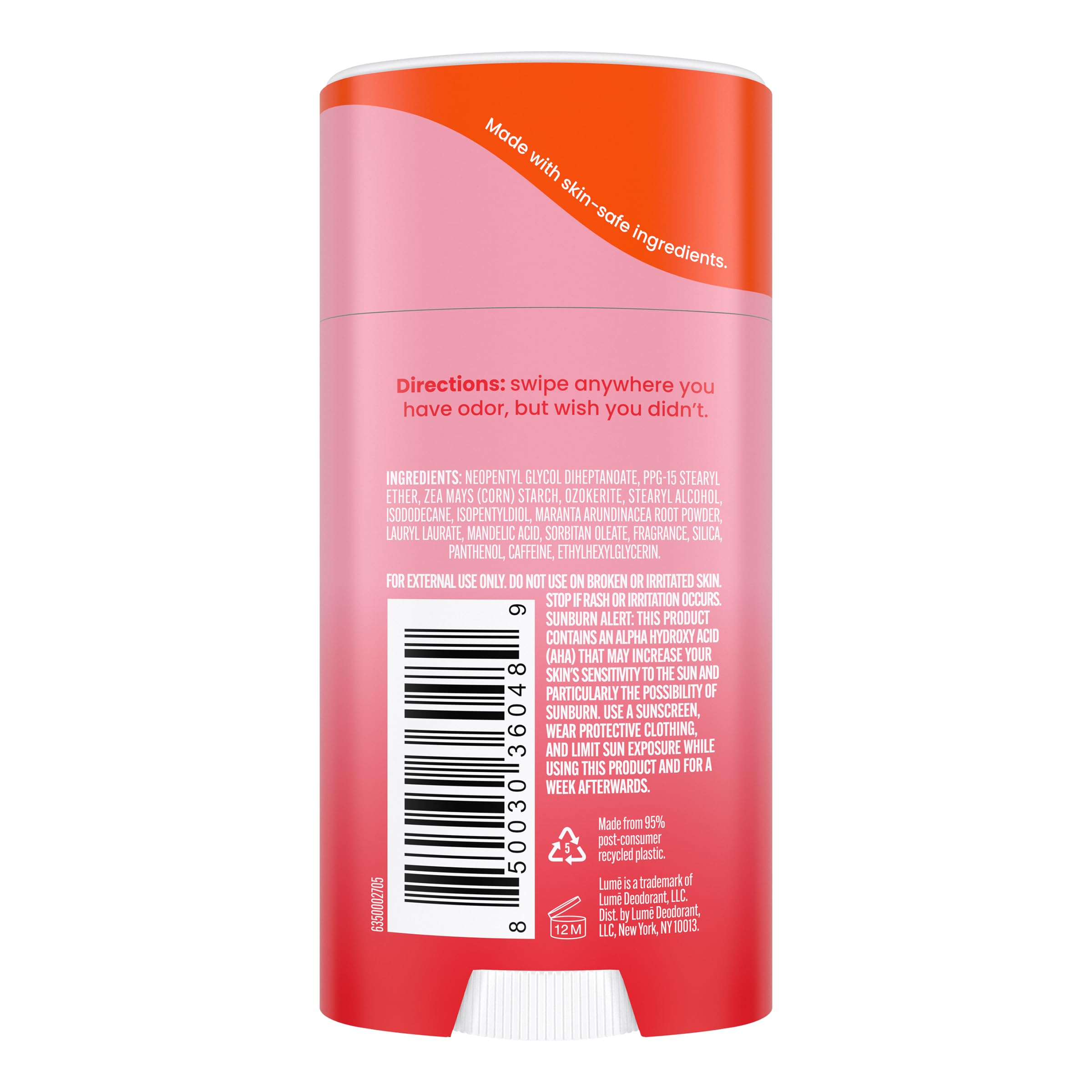 Lume Smooth Solid Stick - 2.6 Ounce (Peony Rose)