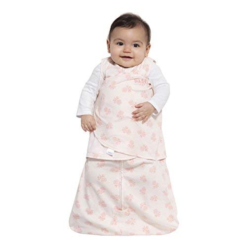 HALO 100% Cotton Sleepsack Swaddle, 3-Way Adjustable Wearable Blanket, TOG 1.5, Small, Baby Girl Bundle