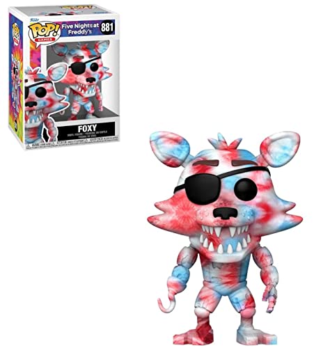 POP Five Nights at Freddy's - Tie Dye Foxy Funko Vinyl Figure (Bundled with Compatible Box Protector Case), Multicolor, 3.75 inches