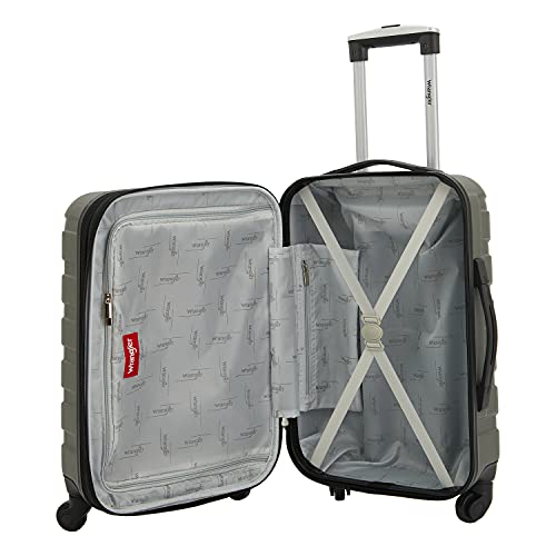 Wrangler 4 Piece Elysium Luggage and Packing Cubes Set, Olive Green