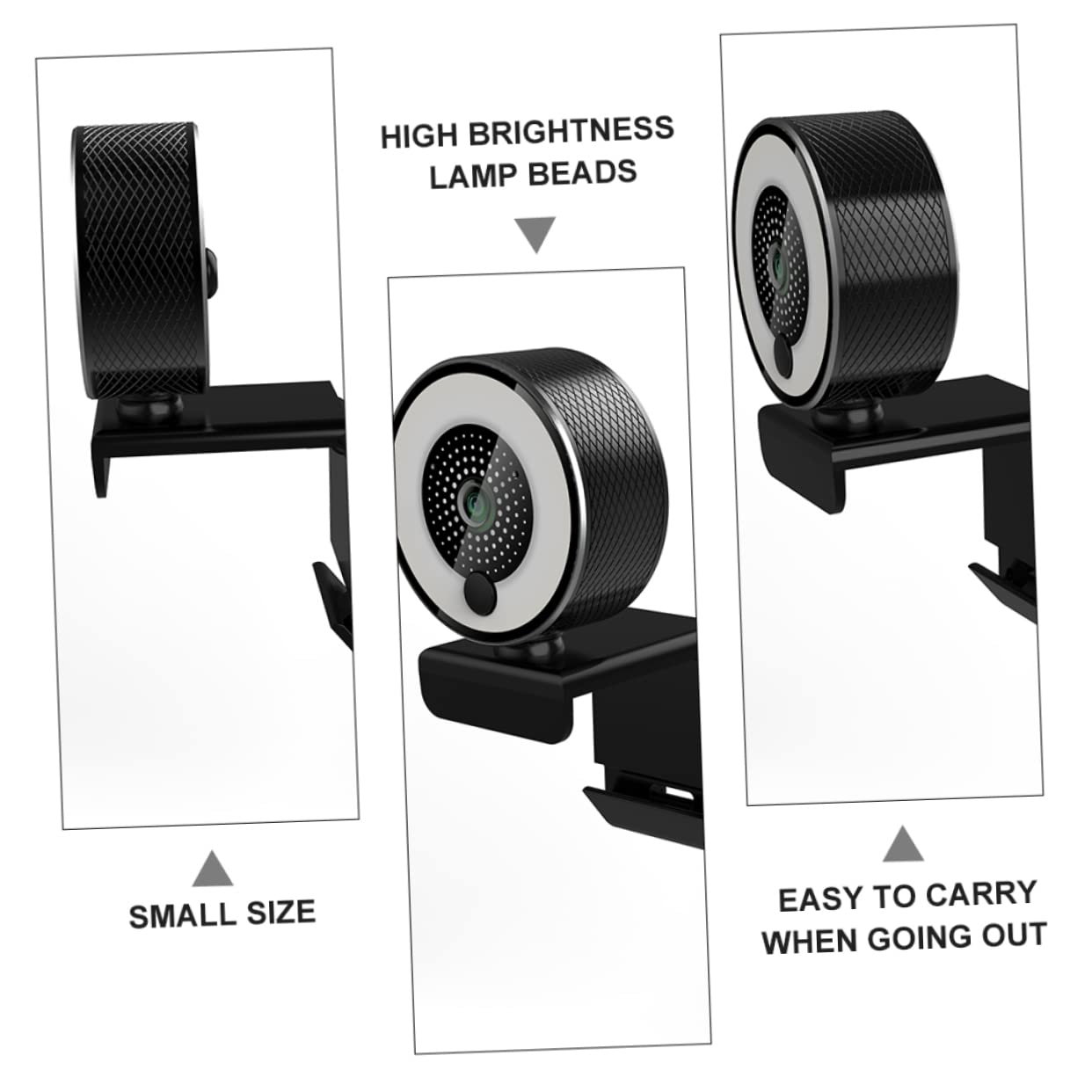 Hoement Camera Live Streaming Webcam 480p Webcam USB Recording Webcam Video Calling Webcam Desktop Computer Live Webcam Desktop Webcam with Microphone Aluminum Shell Laptop 1080p
