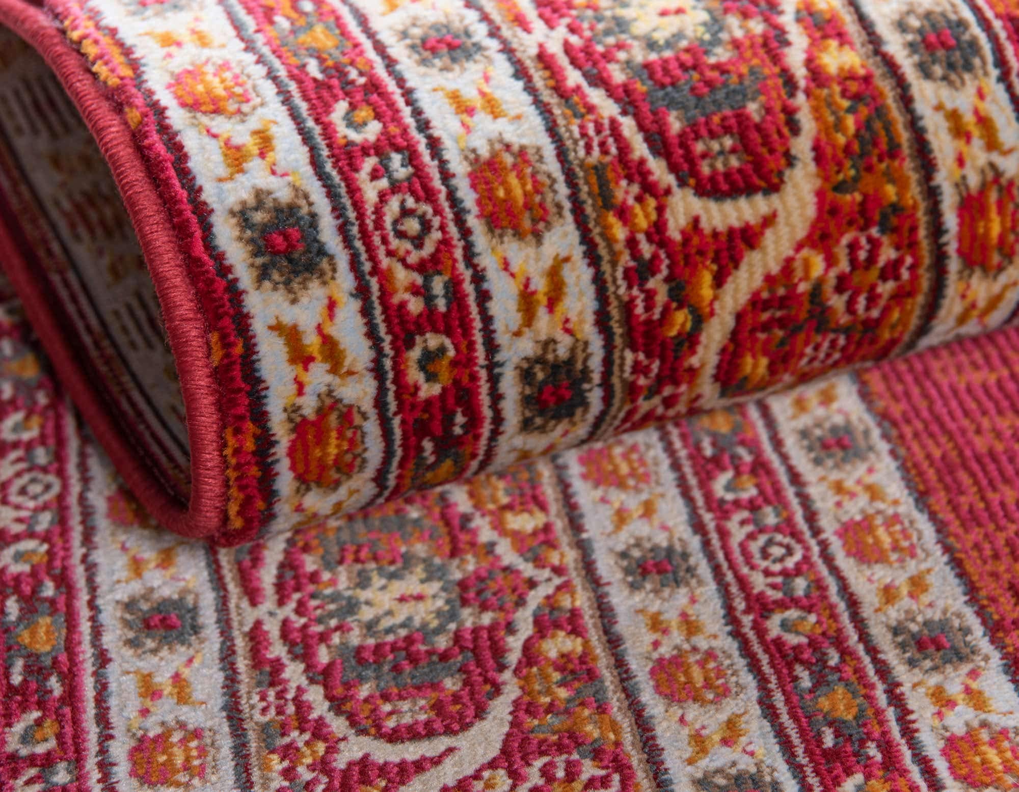 Unique Loom Baracoa Collection Area Rug - Regla (2' 2" x 6' 1" Runner, Red/ Green)