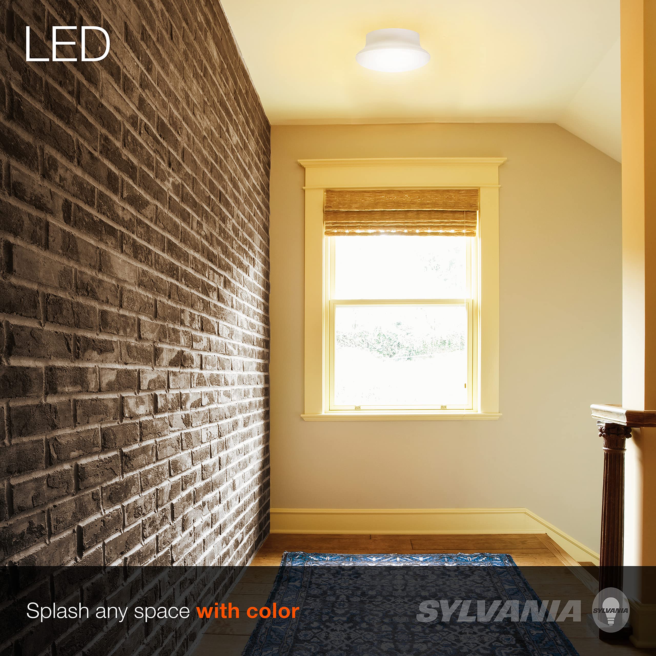 SYLVANIA Ultra LED Ceiling Light Bulb, 60W Equivalent, Efficient 9W, 700 Lumens, Frosted, Non-Dimmable, 2700K, Soft White - 1 Pack (75080)